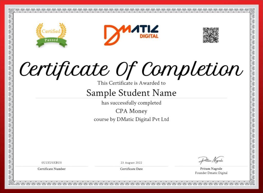 CPA Money Landing Page - DMatic Digital